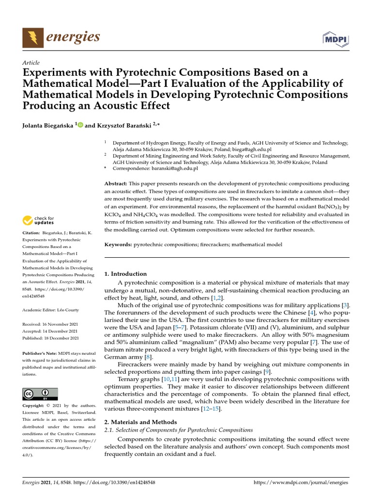 Pyrotechnic Compounds With Sound Effects | PDF | Chemical Substances ...