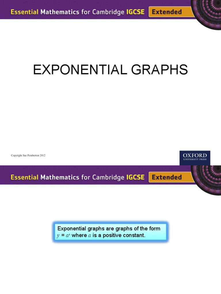Exponential Graphs | PDF
