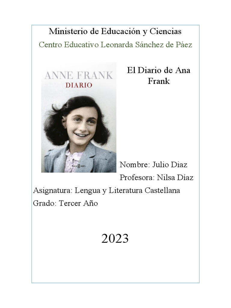 Vida y sufrimiento de Ana Frank | PDF | Anne Frank