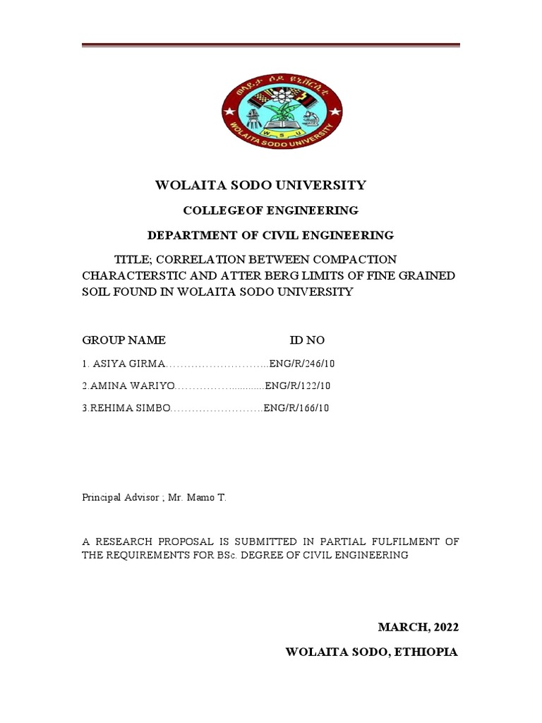 Proposal For Wsu | PDF | Soil | Soil Science