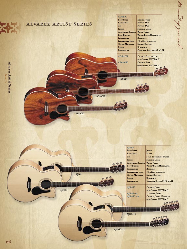Alvarez Specs | PDF | Celtic Musical Instruments | European Musical ...