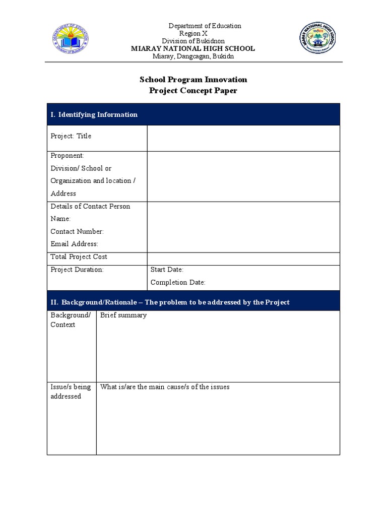 Innovation Project Template | PDF | Social Science