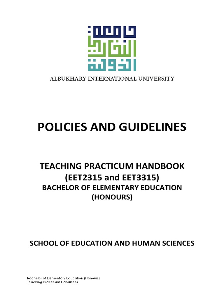 Bee Teaching Practicum Handbook | PDF | Career & Growth