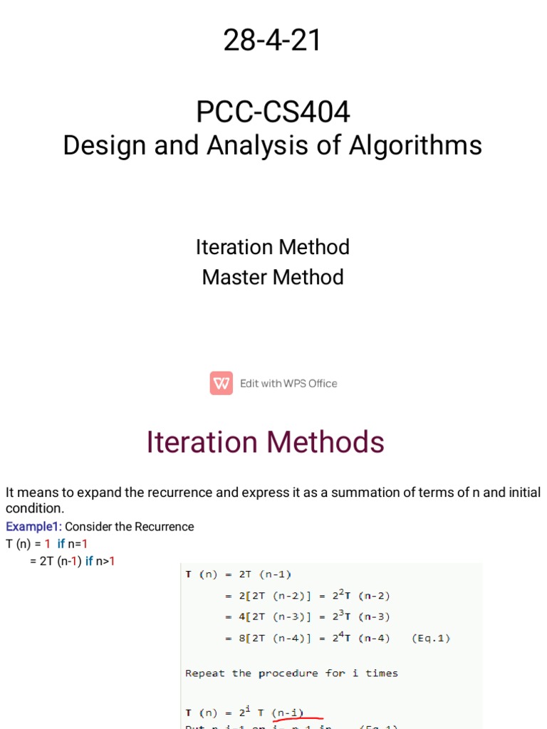 Class 03 (DAA) [4th Sem] | PDF