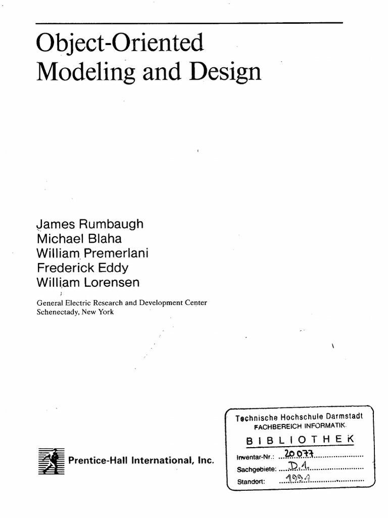 Object Oriented Modeling and Design Cont | PDF | Computers
