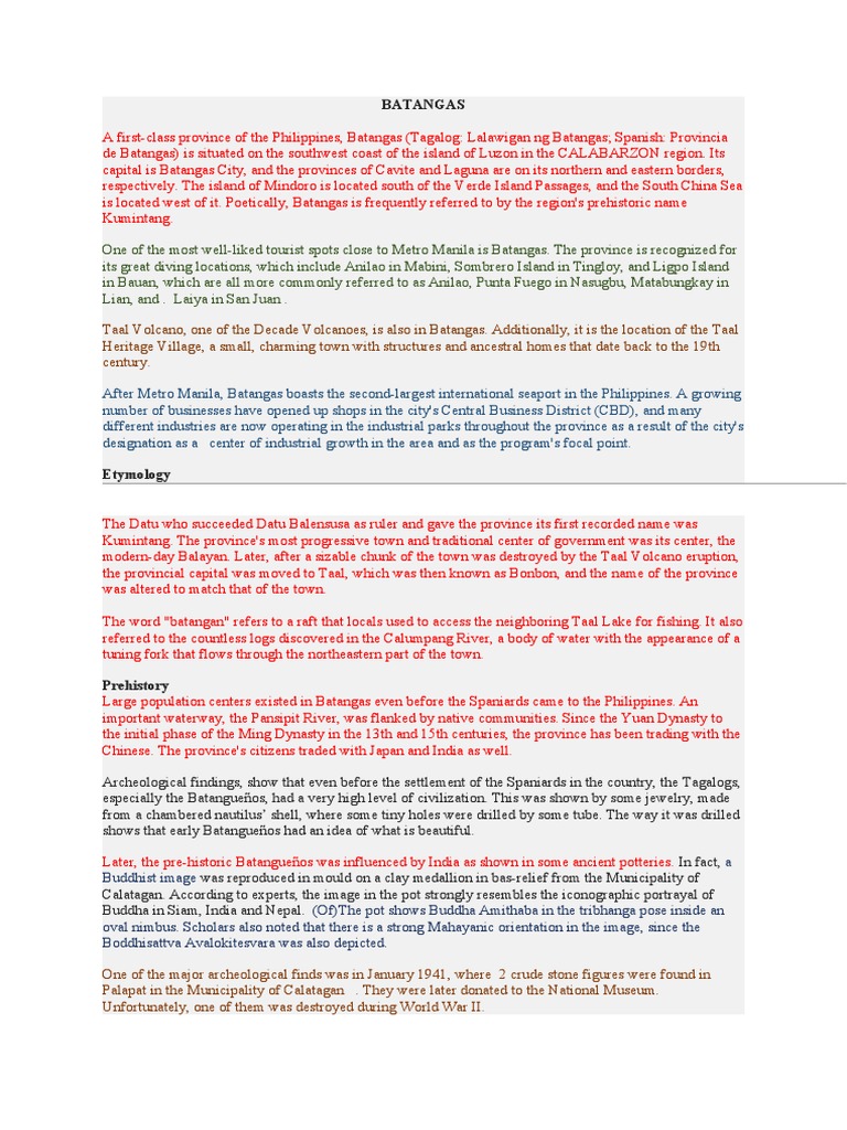 BATANGAS | PDF