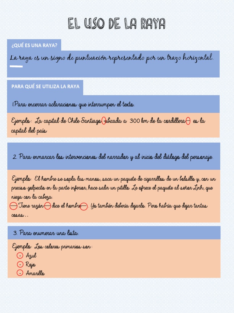 El Uso de La Raya | PDF