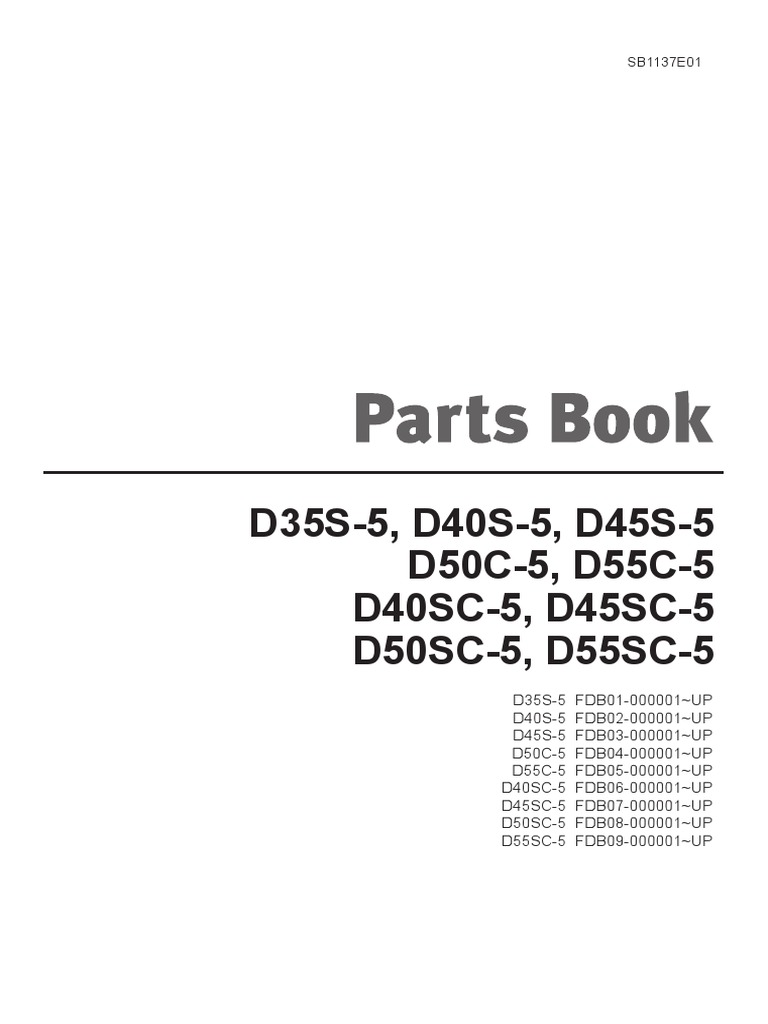 D35S-5 (Sb1137e01) | PDF | Brake | Vehicle Parts