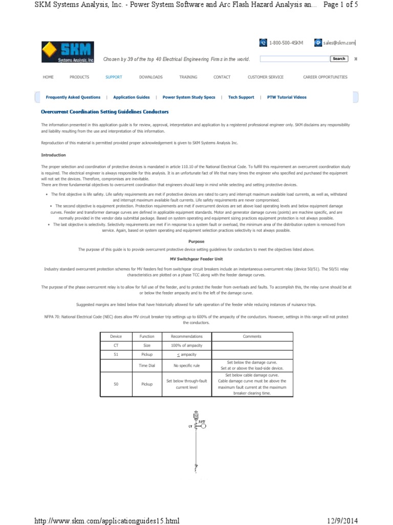 Overcurrent Coordination Setting Guidelines Conductors | PDF | Fuse (Electrical) | Electromagnetism