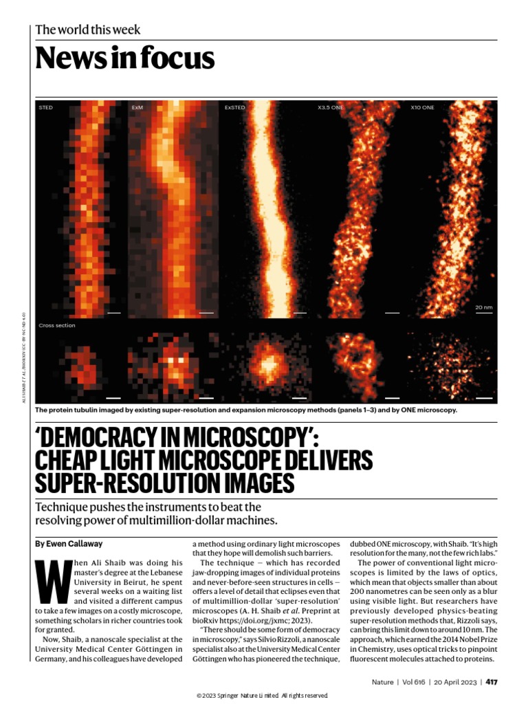 News in Focus: Democracy in Microscopy': Cheap Light Microscope ...