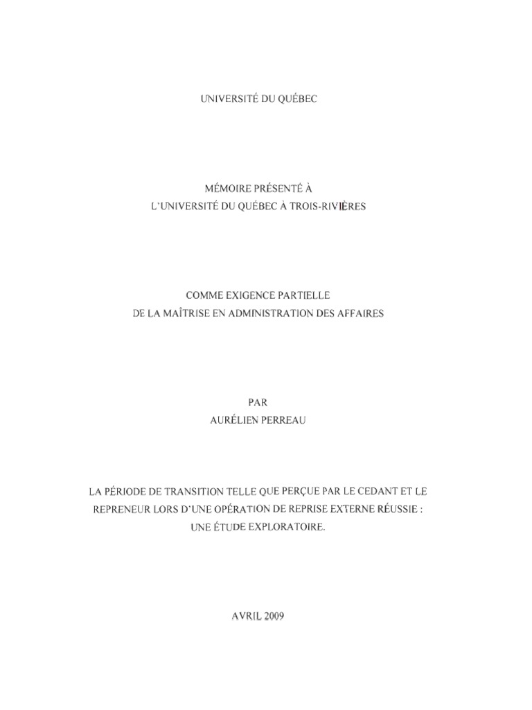 Cedant Et La Reprise | PDF