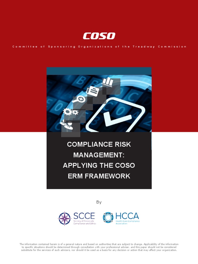 Compliance Risk Management Applying The COSO ERM Framework | PDF | Internal Control | Enterprise ...