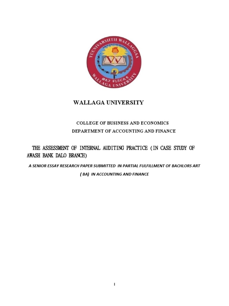 Awash Bank Internal Auditing | Download Free PDF | Internal Audit | Audit