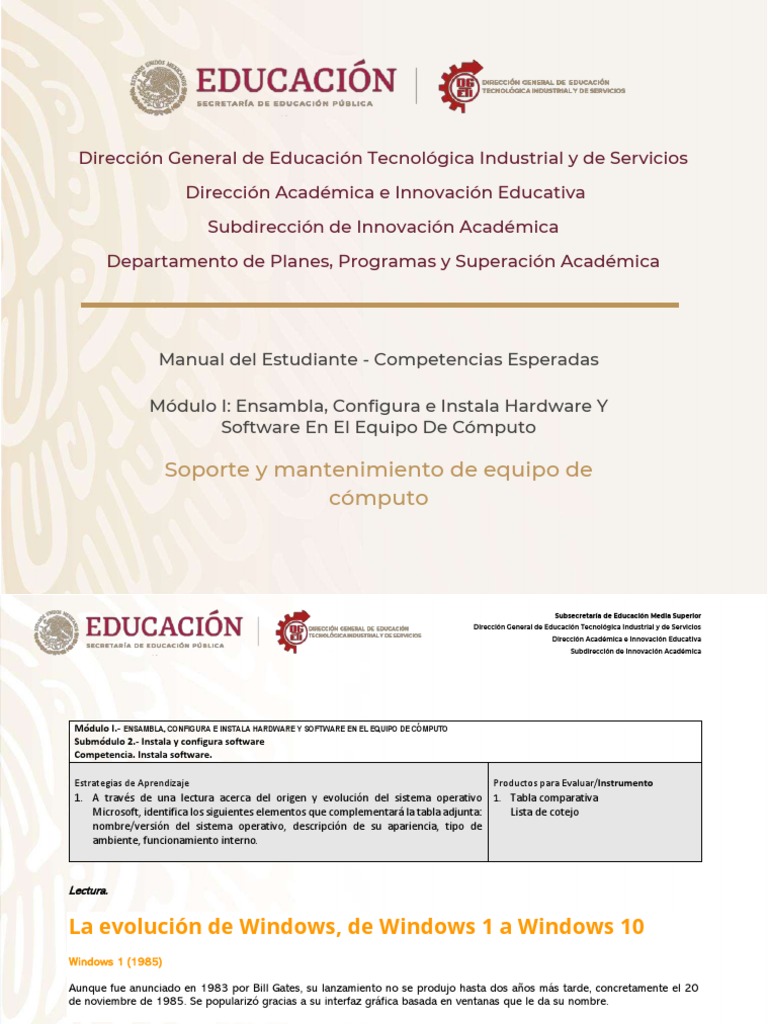 Manual Del Estudiante SMEC MI S2 | PDF | Microsoft Windows | Proceso ...