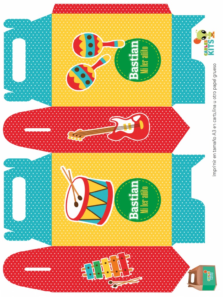 Caja Sorpresa A3 Cumpleaños Pdf