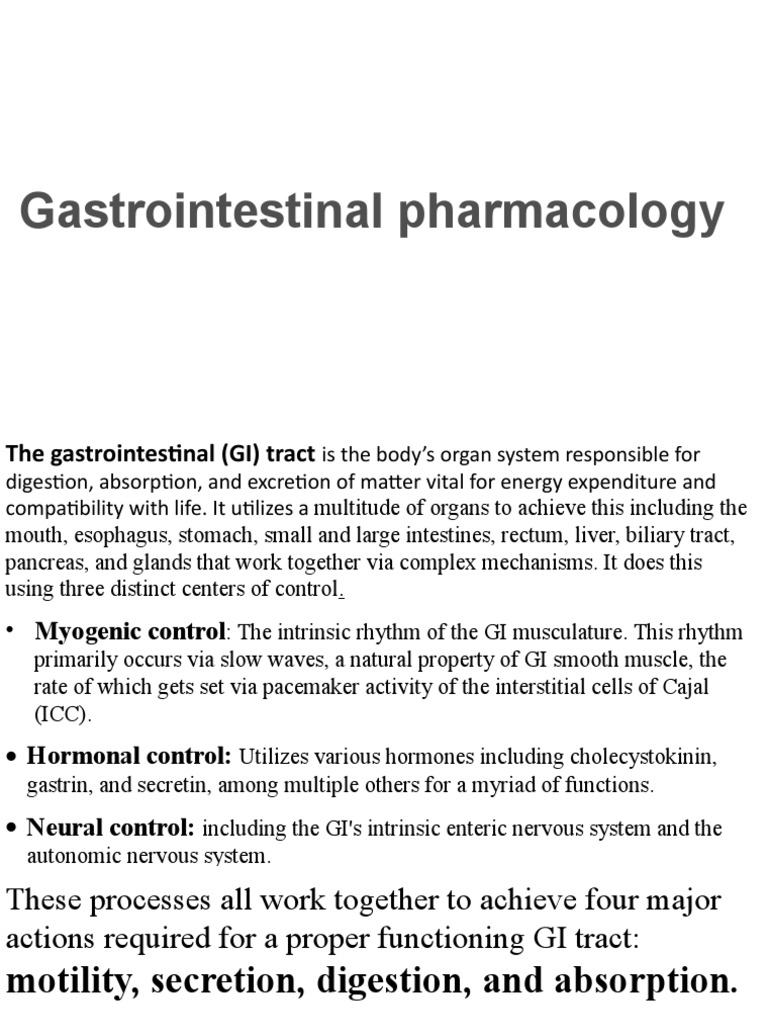 Git Pharmacology | PDF