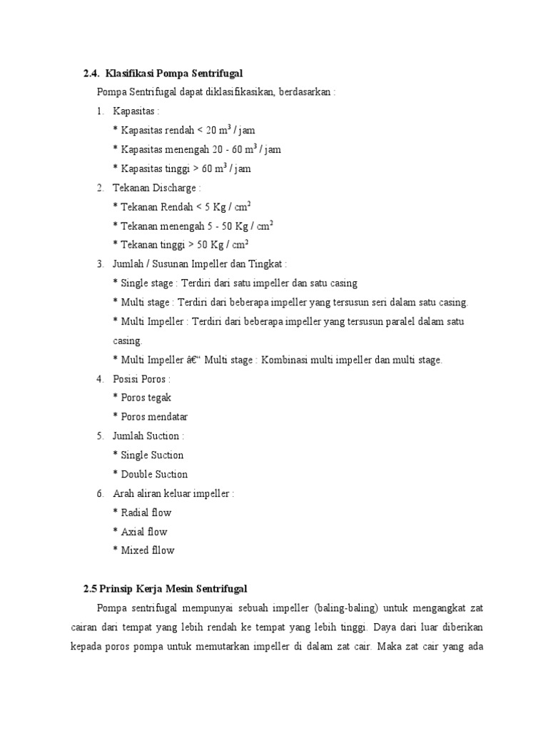 5 Klasifikasi Pompa Pdf