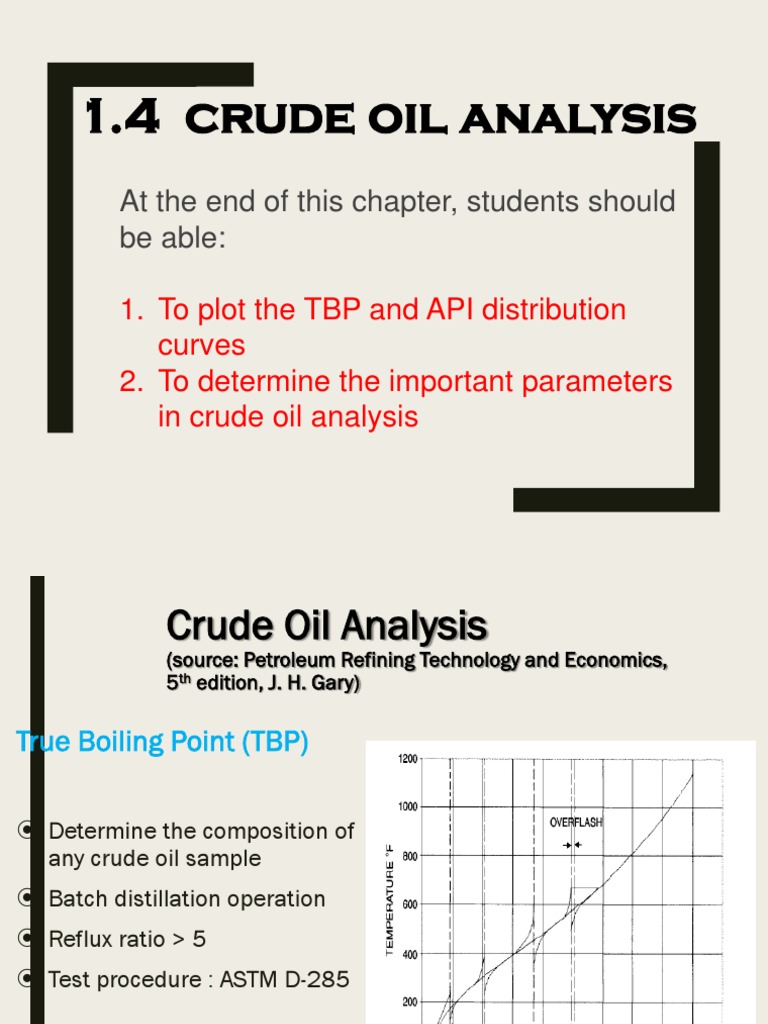 Crude Oil Analysis for Students | PDF | Technology & Engineering