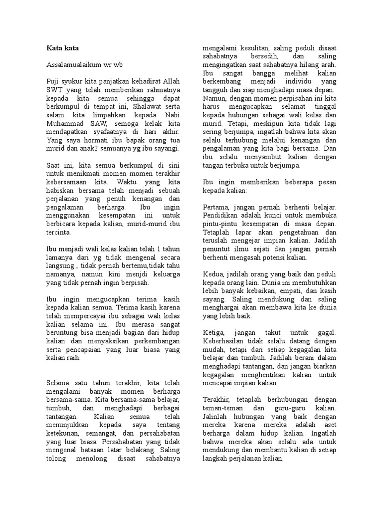 Kata Kata Pelepasan | PDF