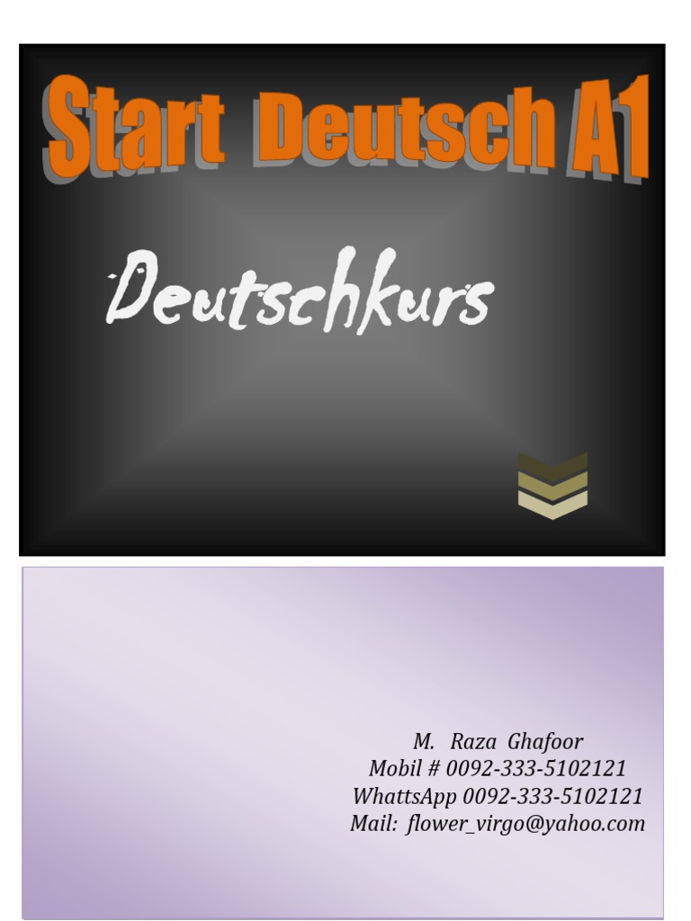 New German Course A1 | PDF