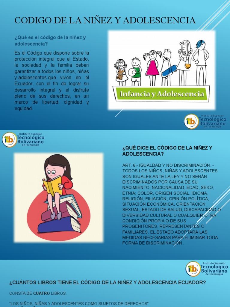 Codigo de La Niñez y Adolescencia | PDF | Infancia | Adolescencia