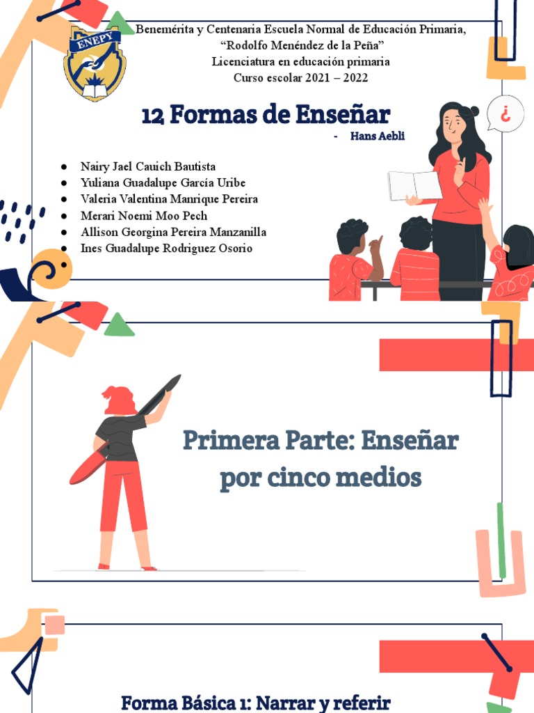 12 Formas de Enseñar | PDF | Aprendizaje | Educación primaria