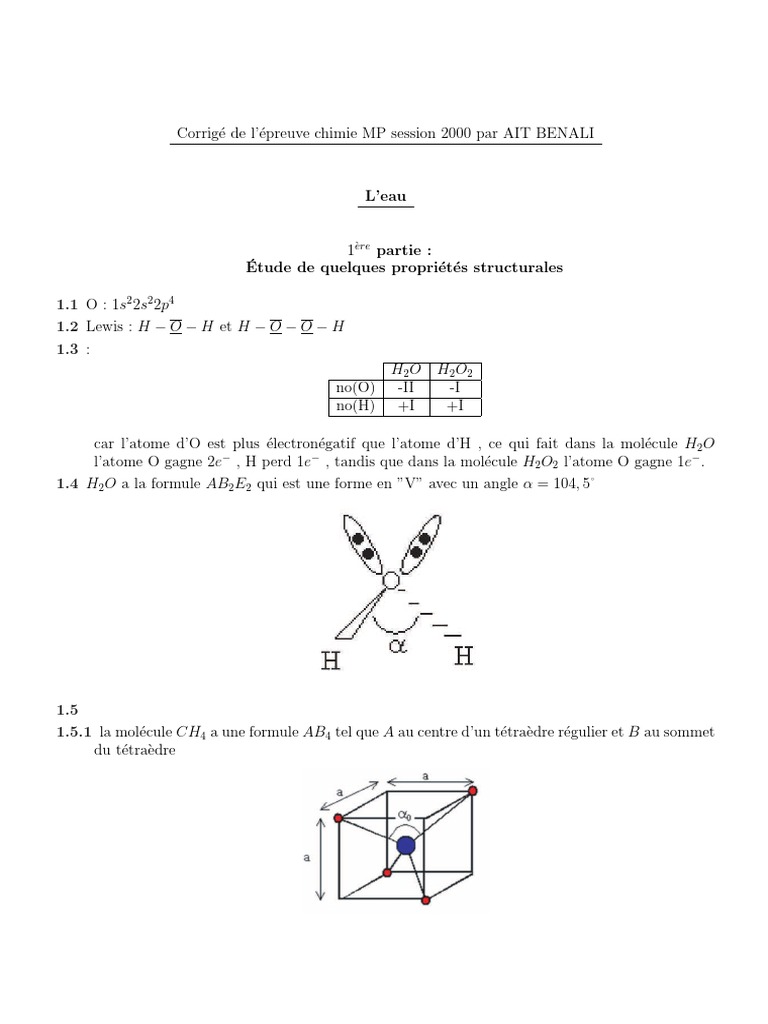 CNC 2000 Chimie MP Correction | PDF | Solution tampon | Chimie