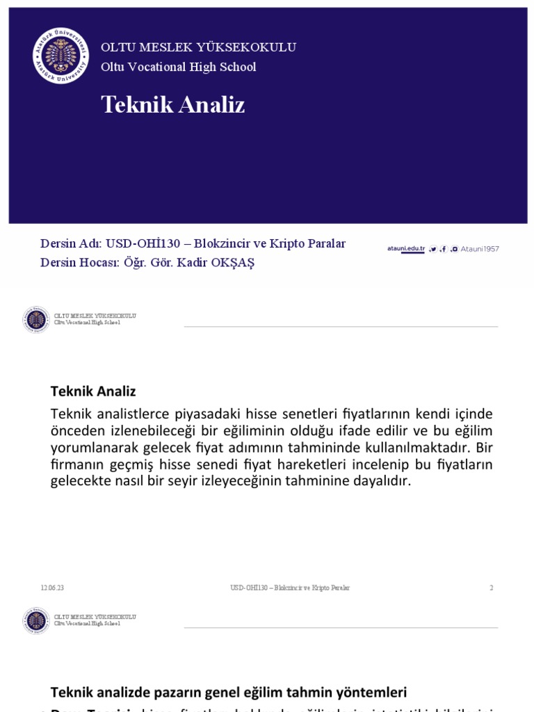 Teknik Analiz | PDF