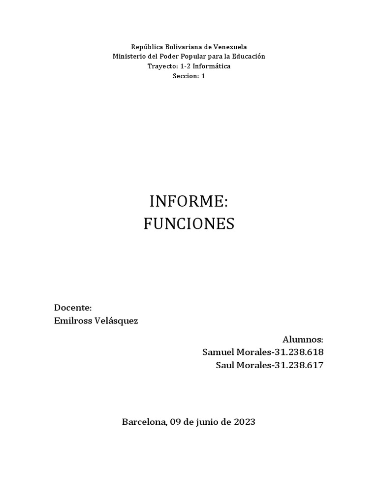 Informe de Matematica | PDF | Funciones trigonométricas | Seno