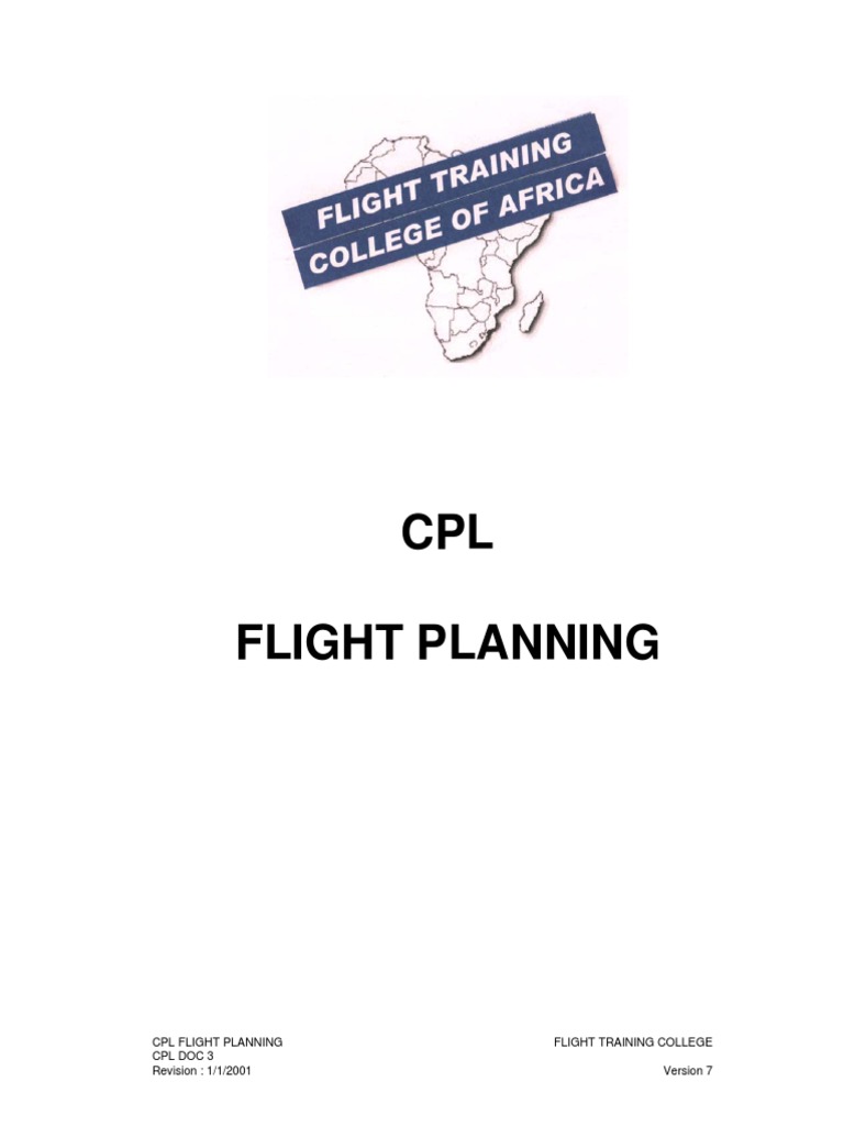 CPL Flight Planning Manual | PDF | Takeoff | Runway