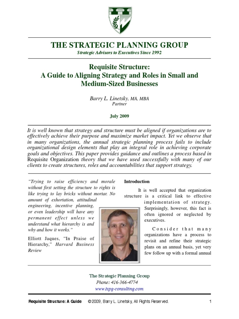 Elliott Jaques - Requisite Organization | PDF | Strategic Management ...