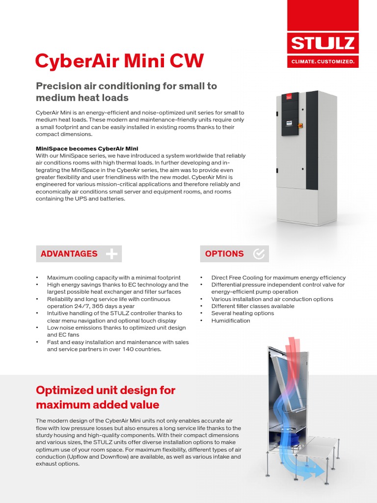 STULZ CyberAir Mini: Precision Cooling Units | PDF | Efficient Energy ...