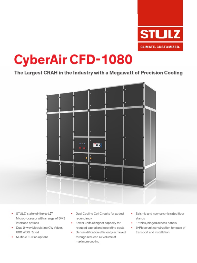 STULZ CyberAir CFD-1080 | PDF | Physical Quantities | Sustainable ...