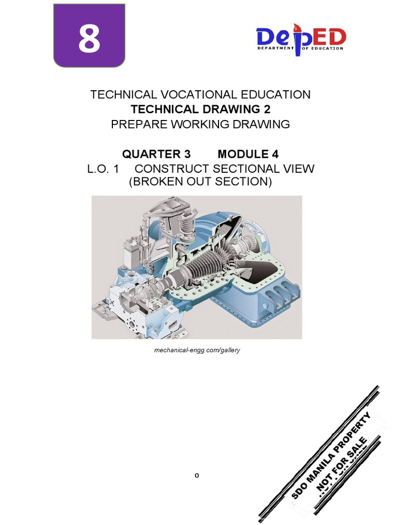 Tech Voc Grade8 TD2 Quarter3 Module 4 1 | PDF | Drawing | Technical Drawing