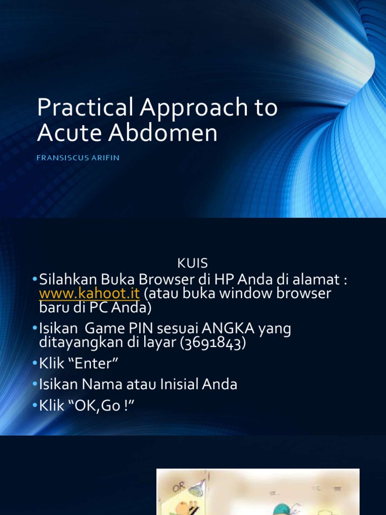 Acute Abdomen Practical Approach Frans | PDF | Sepsis | Clinical Medicine