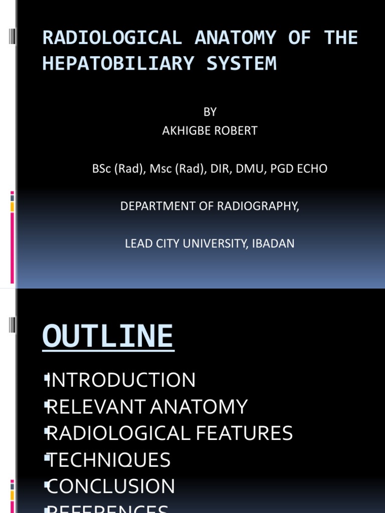 Radiological Anatomy of the Hepatobiliary System | PDF | Liver ...