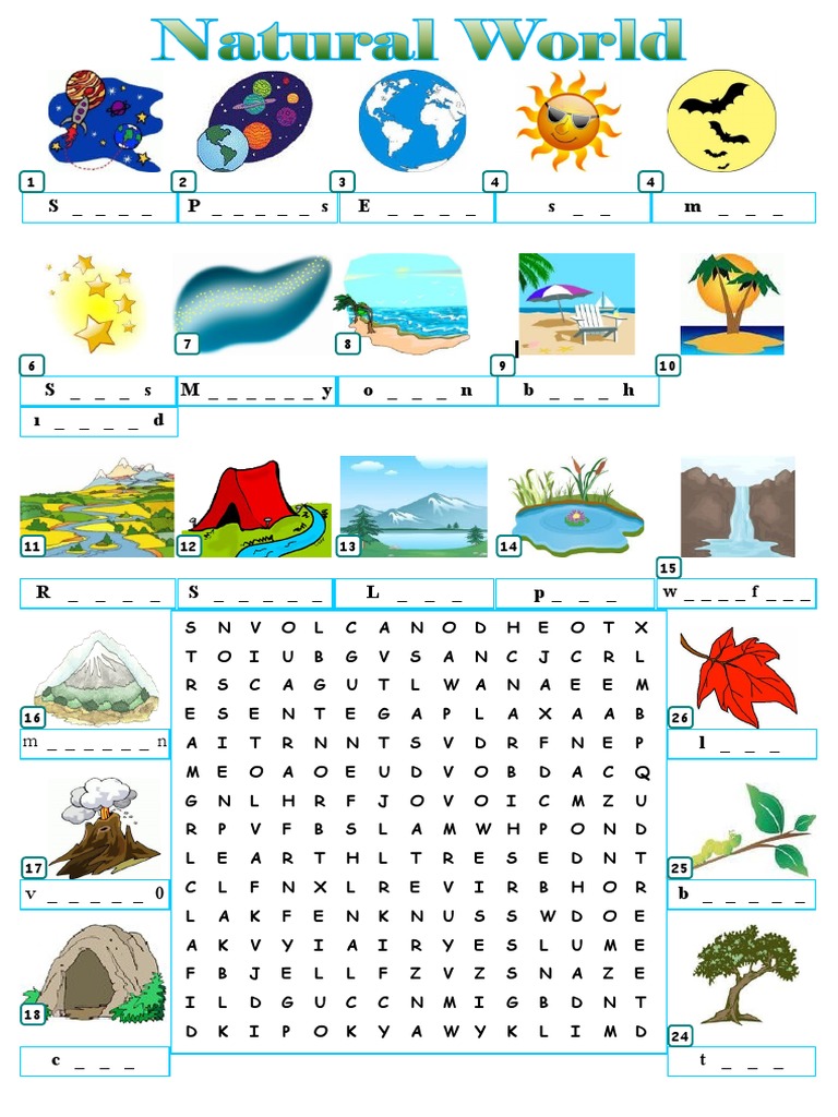 Natural World Wordsearches - 63357 | PDF | Physical Sciences | Astronomy