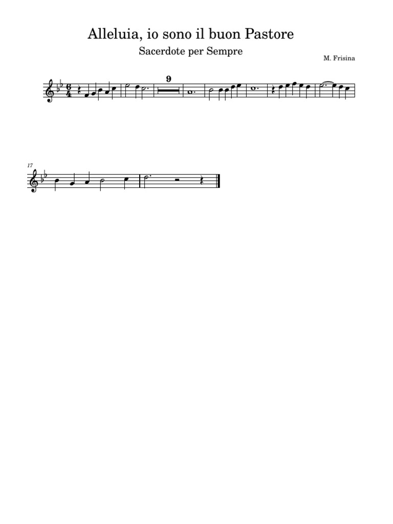 Alleluia, Io Sono Il Buon Pastore | PDF