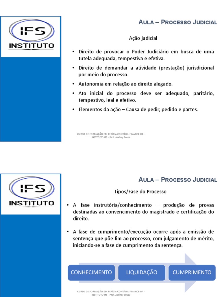Slides Aula 06-Processo Judicial | PDF | Sentença (jurídico) | Prova ...
