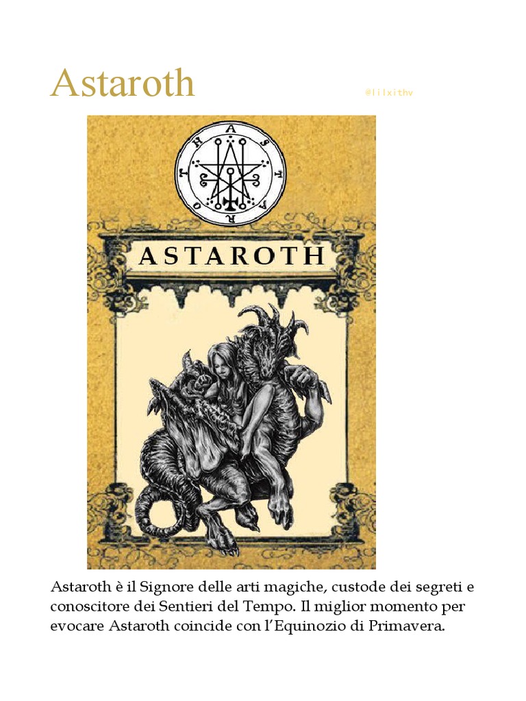 Astaroth Spiegazione Breve | PDF