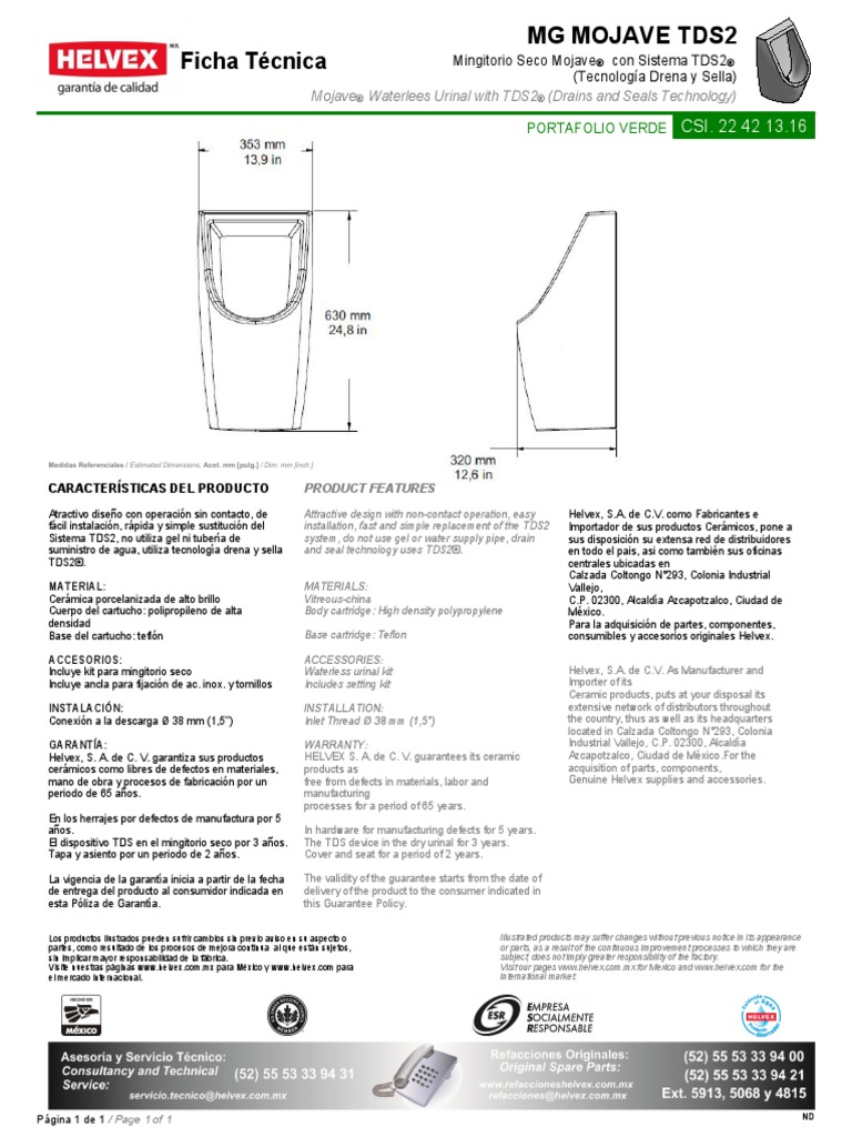 Ficha T Cnica: MG Mojave Tds2 | PDF