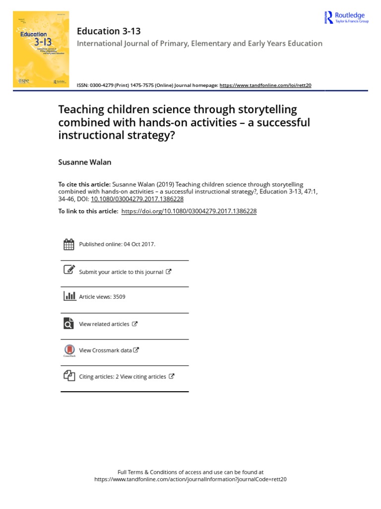 Engaging Kids in Science with Stories | PDF | Science Education ...