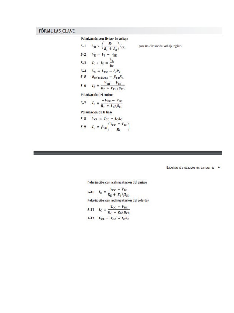 Formulas_Transistores | PDF