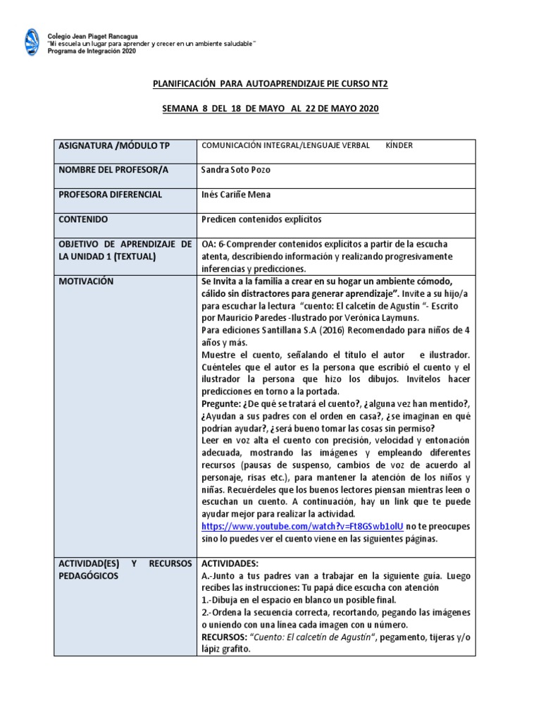 El Calcetin de Agustin | PDF