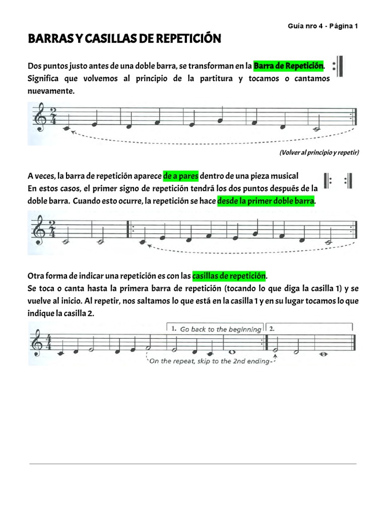 Guía 4 - Barras y Casillas | PDF | Musicología | Poética