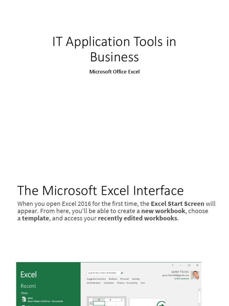 IT Application Tools in Business Excel | PDF | Microsoft Excel ...