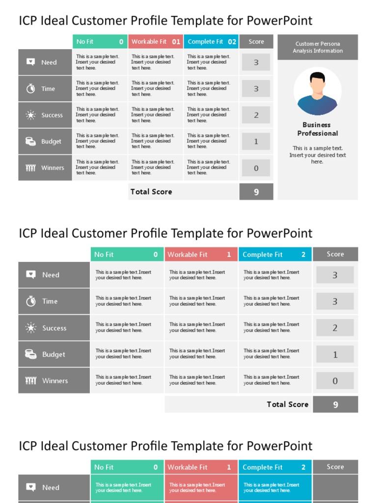 21377 01 Icp Ideal Customer Profile Template for Powerpoint 16x9 1 | PDF