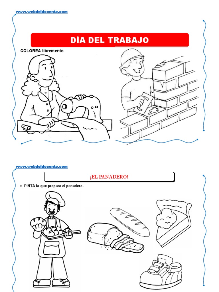 Día-del-Trabajo-para-Niños-de-4-Años | PDF