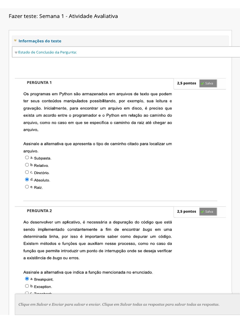 Semana 1 Atividade Avaliativa Algoritmos E Programação De