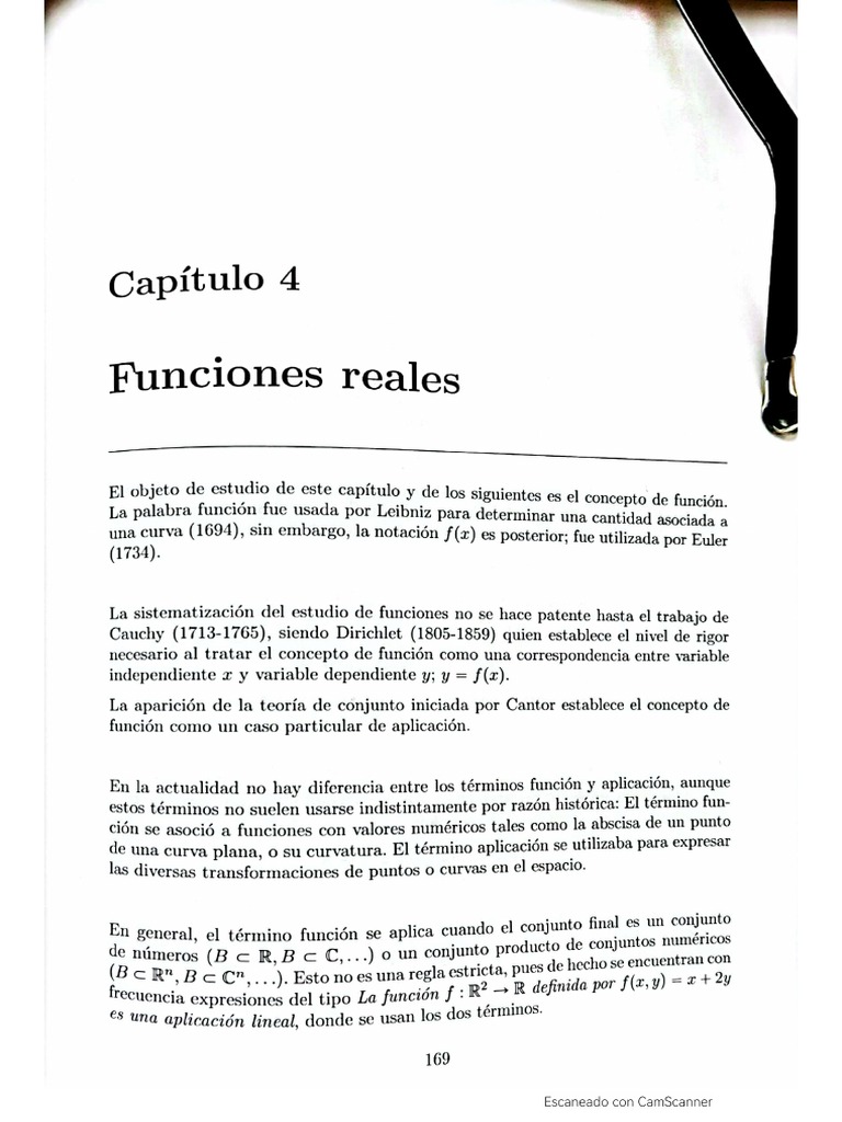 Capitulo 4 Funciones Reales | PDF